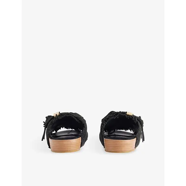 Visvim Christo Shaman Folk Leather Flat Sandals