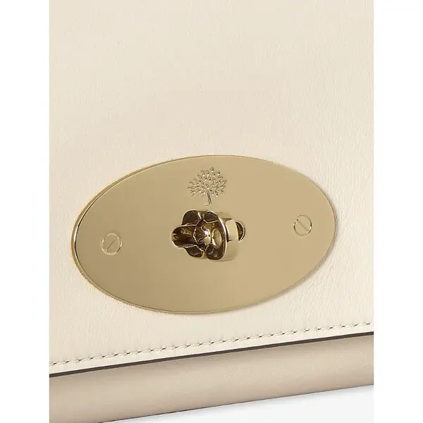 Mulberry Lily Leather Clutch Bag With Postman's Lock