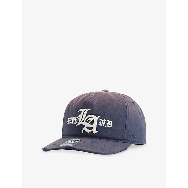 REPRESENT Old English Cotton Baseball Cap - Washed Navy