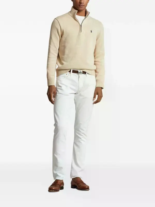 Polo Ralph Lauren Quarter-zip Embroidered Logo Sweater