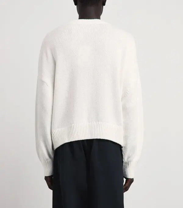 COLE BUXTON Two-star Flag Crew Neck Sweater