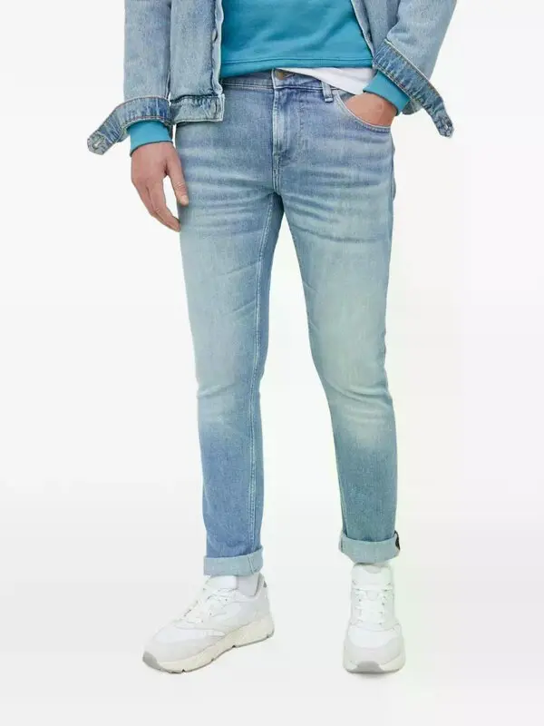 Guess Logo Detail Jeans - Blue