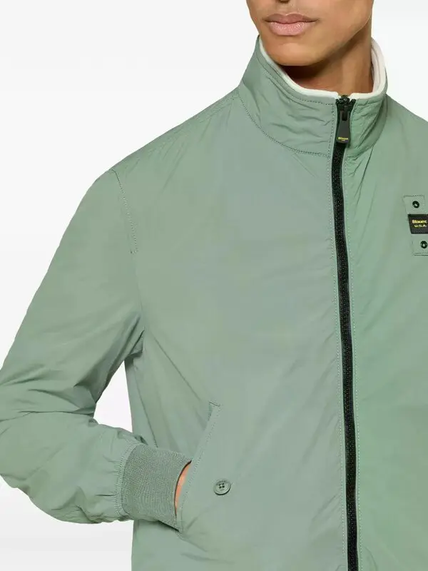 BLAUER. Logo-patch Zip-up Jacket
