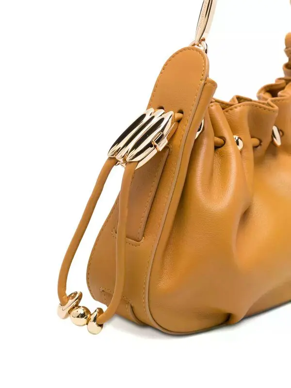 Zimmermann Halcyon Ruched Shoulder Bag - Orange
