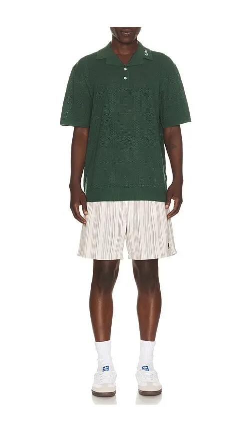 MALBON Resort Crochet Polo In . Also