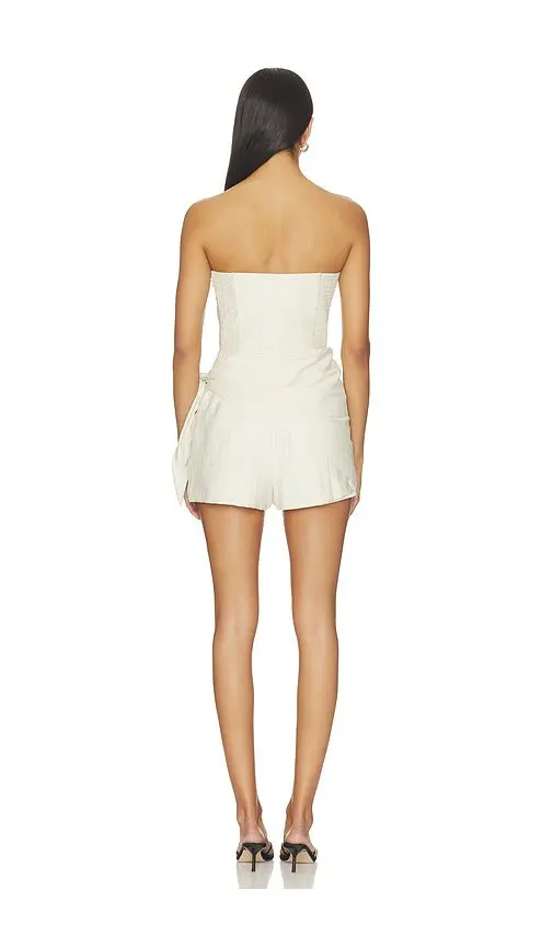 Amanda Uprichard Revan Romper - Cream