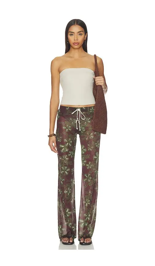 Enza Costa Cotton Rib Bandeau Top