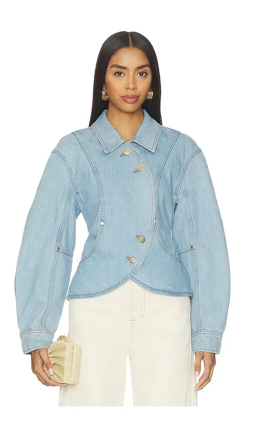 Cult Gaia Pacha Denim Jacket - Blue
