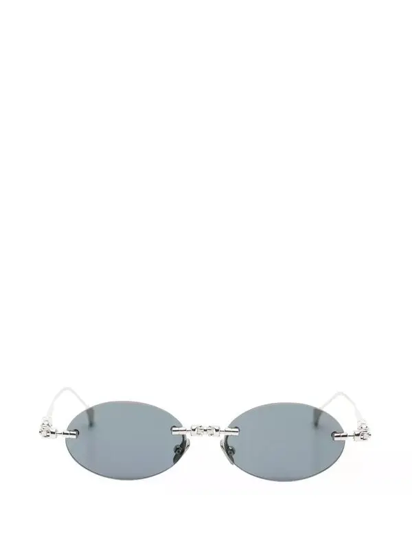 KUBORAUM Rimless Oval Sunglasses