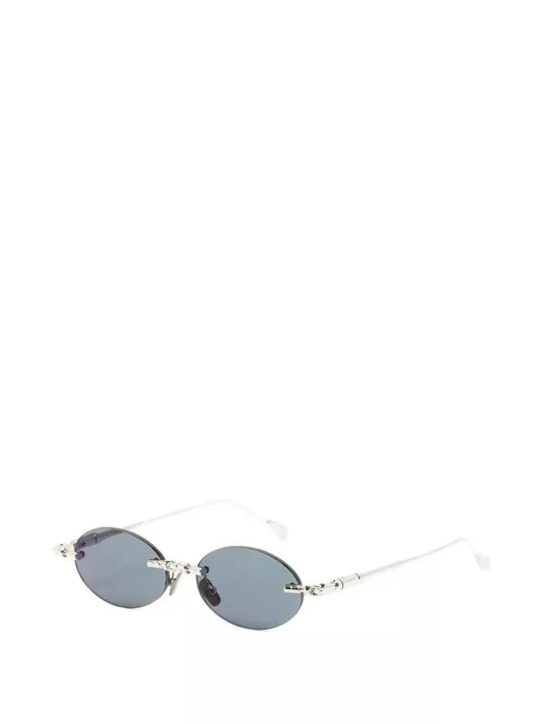 KUBORAUM Rimless Oval Sunglasses