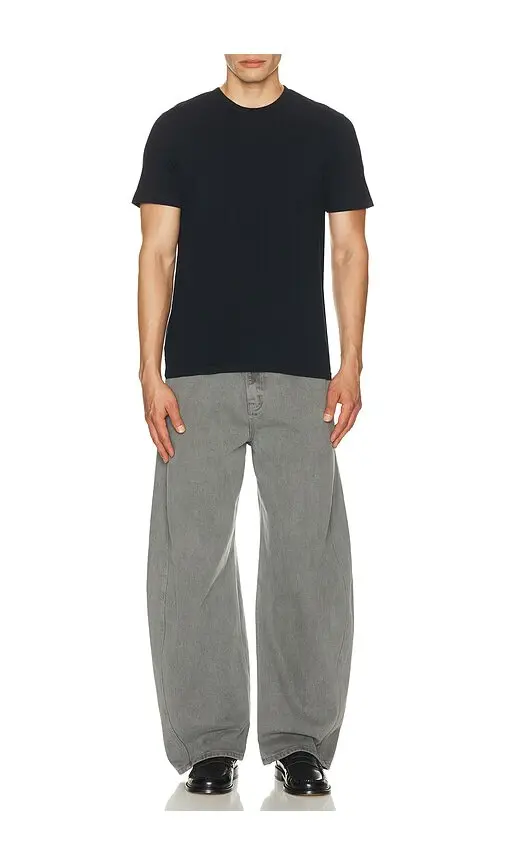 Vince Garment Dye Short Sleeve Tee In . Also - Blue