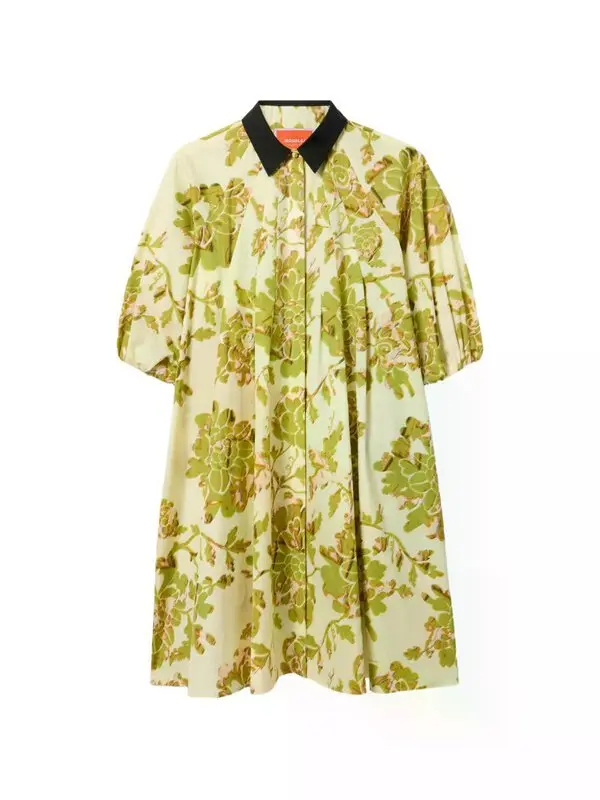 La DoubleJ Sunburst Dress In Oasis Floral Print - Neutrals