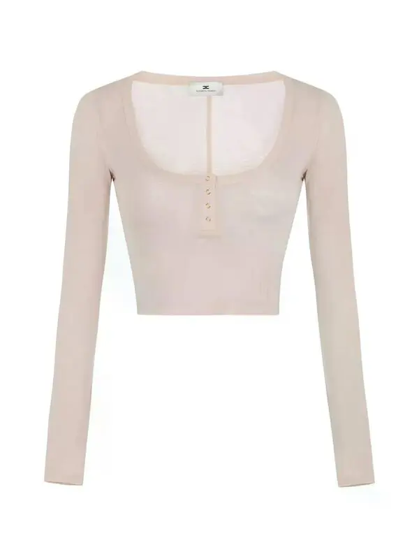 Elisabetta Franchi Long-sleeve Top With Button Detail