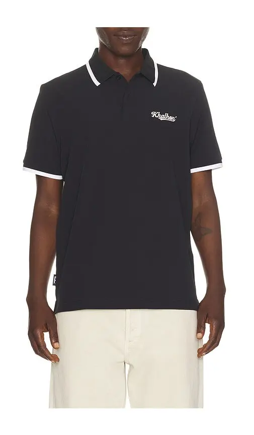 KHALHON Short Sleeve Performance Polo In . Also