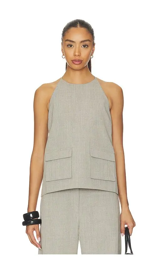 ST. AGNI Utility Backless Top - Neutral