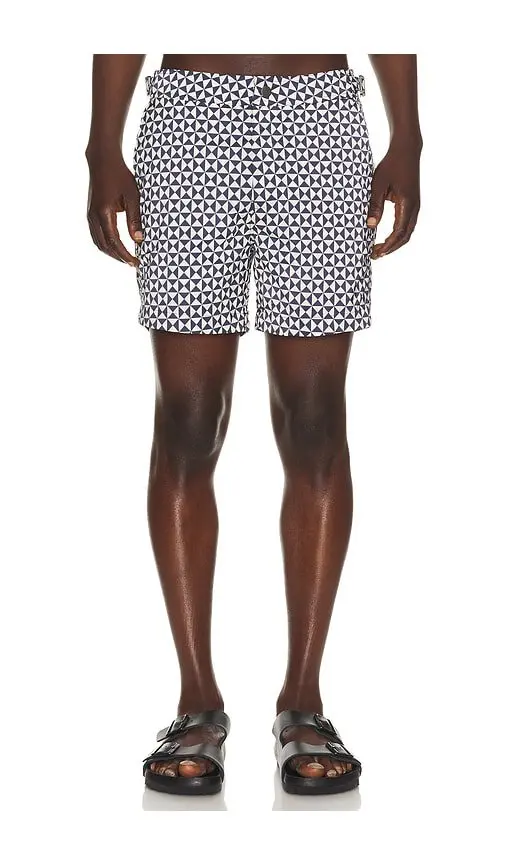 Onia Calder Buckle 5 Swim Trunks - Navy