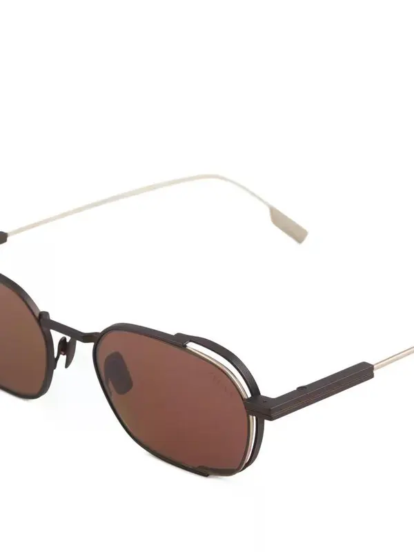 Zegna Oval-frame Sunglasses