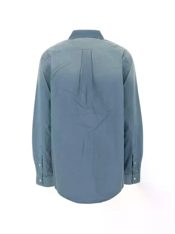 Miu Miu Embroidered Cotton Twill Shirt
