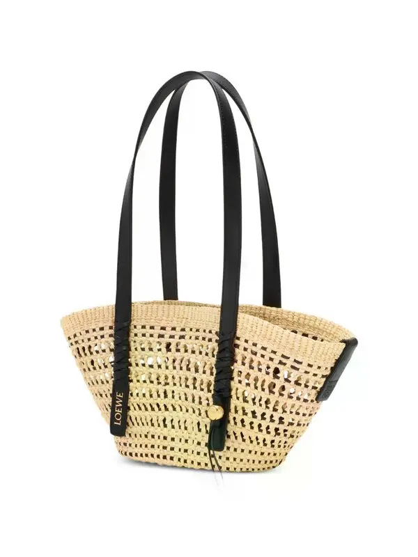 Loewe Braided Basket Tote Bag - Neutrals