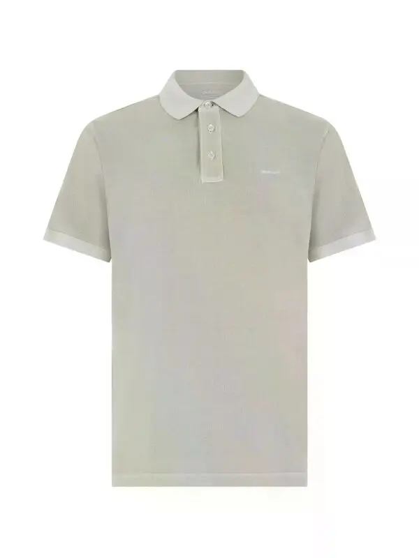Gant Logo-embroidered Polo Shirt - Grey