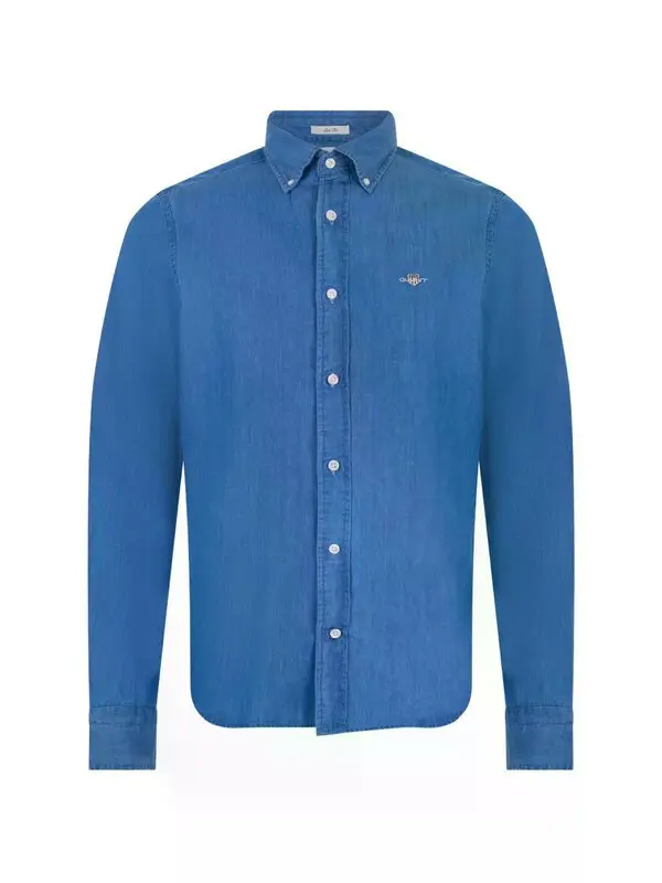 Gant Long-sleeve Cotton Shirt - Blue