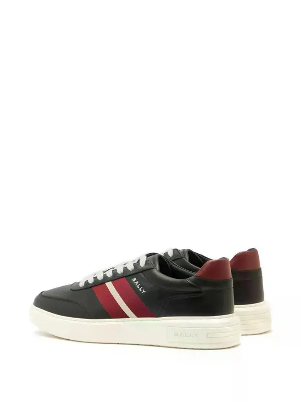 Bally Lift Striped Lace-up Sneakers - Black