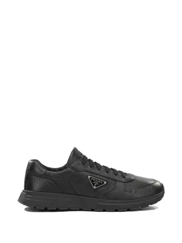 Prada Prax 2.0 Leather Sneakers - Black