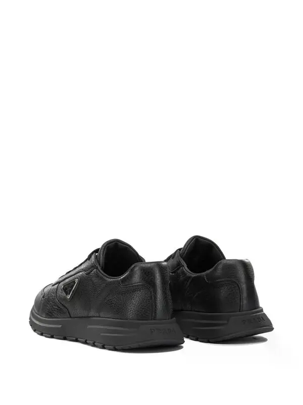 Prada Prax 2.0 Leather Sneakers - Black