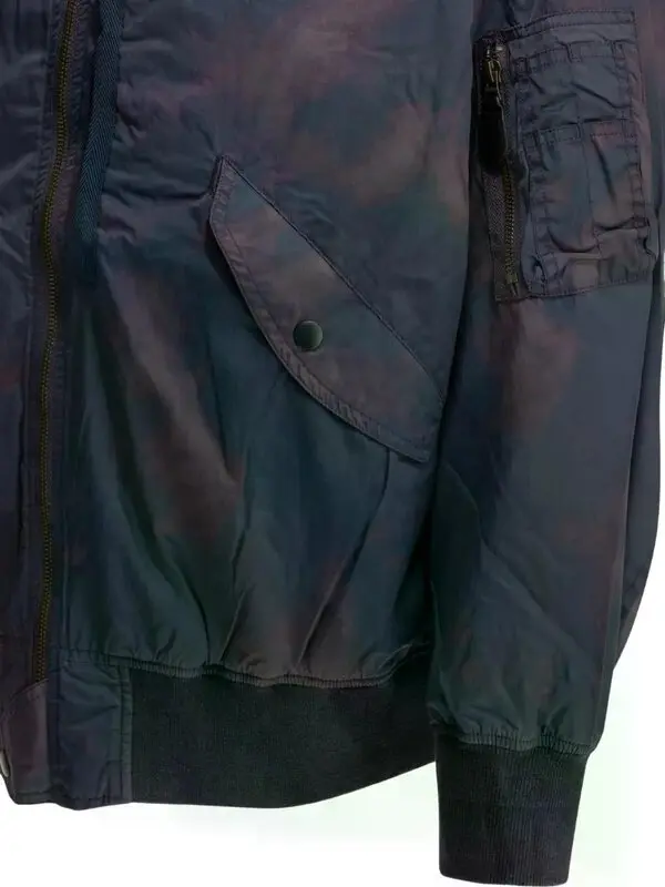 BEAMS Tie-dye Zip-up Bomber Jacket