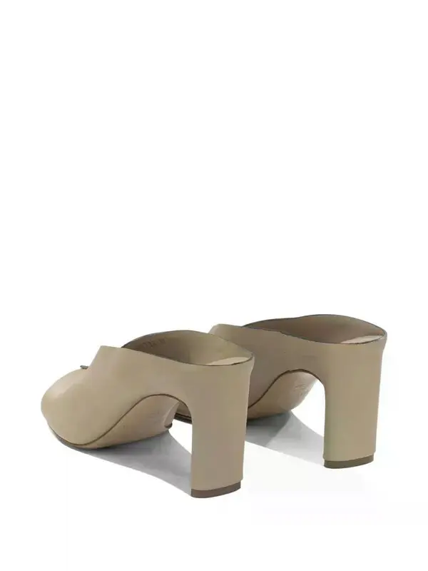 DEL CARLO 11725 Open-toe Leather Heeled Sandals