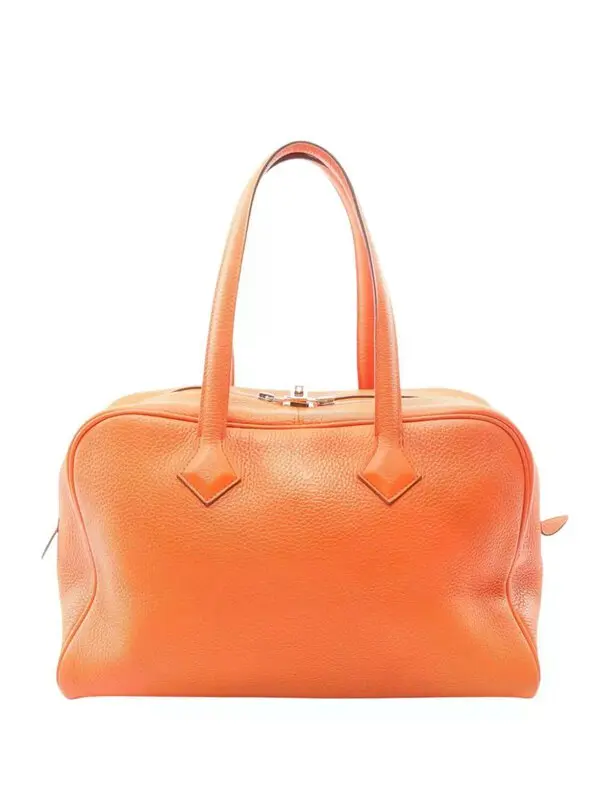 Hermès 2015 Clemence Victoria Ii 35 Handbag - Orange