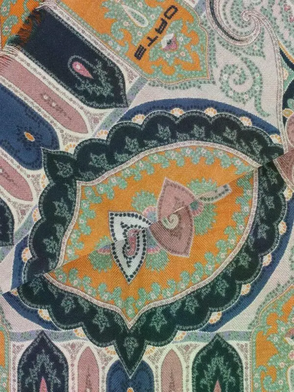 Etro Paisley-print Fringed Scarf
