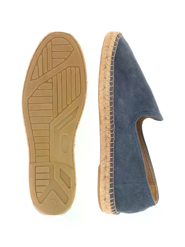 Boggi Milano Washed-effect Canvas Espadrilles