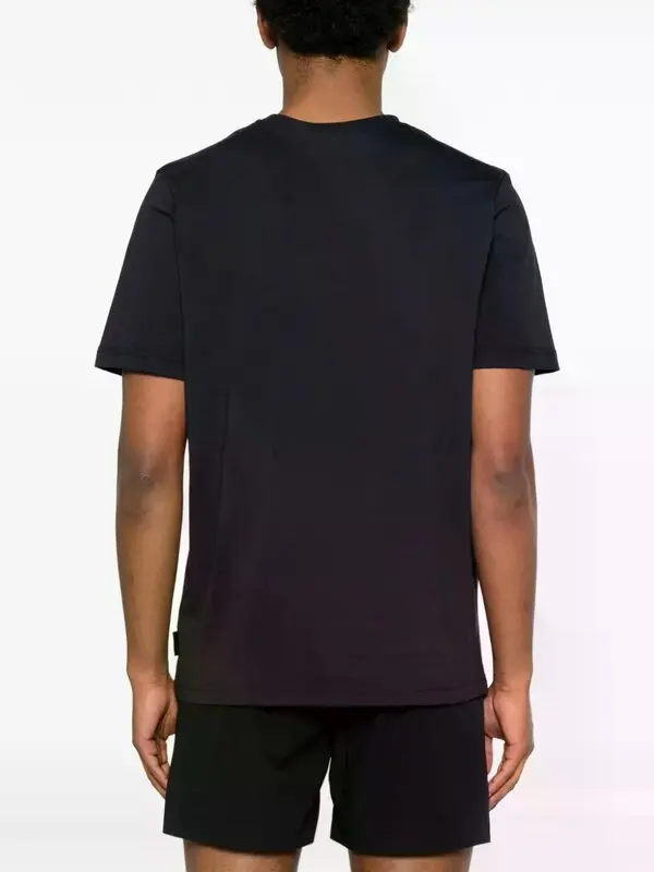 OUTHERE Logo-patch T-shirt - Blue