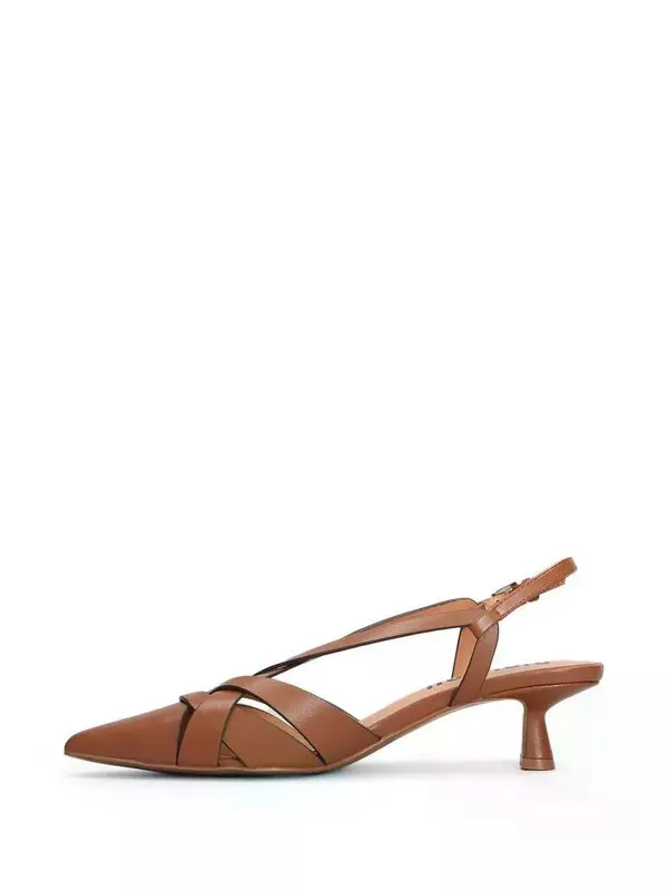 BIBI LOU Nolia Strappy Pointed-toe Pumps - Brown