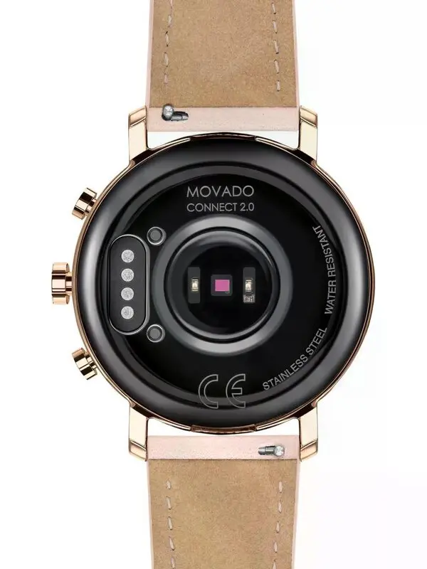 Movado Connect 2.0 40mm Watch With Leather Strap