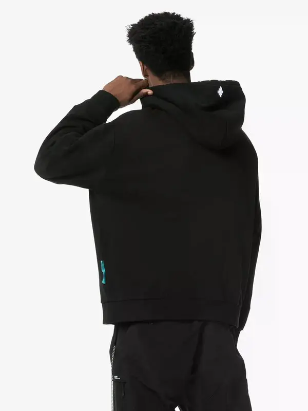 COUNTY OF MILAN Marcelo Burlon Cotton Mouth Print Hoodie