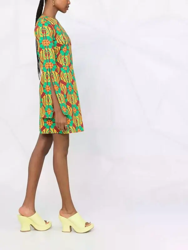 La DoubleJ Spock Floral-print Mini Dress