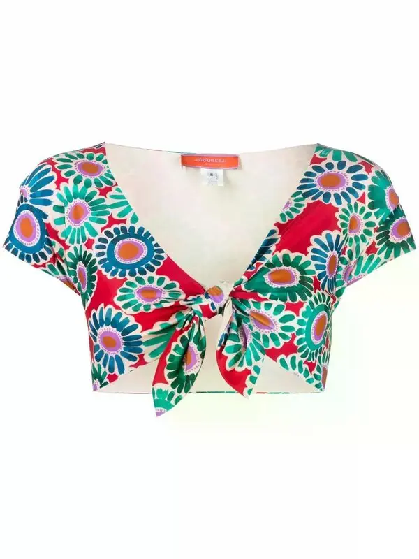 La DoubleJ Bardot Bikini Top - Red