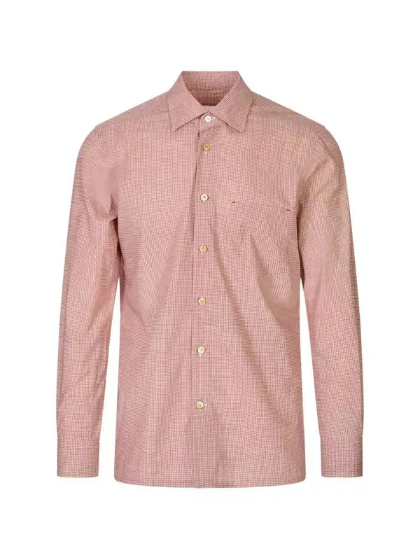 Kiton Geometric-print Long-sleeve Shirt