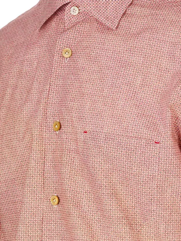 Kiton Geometric-print Long-sleeve Shirt