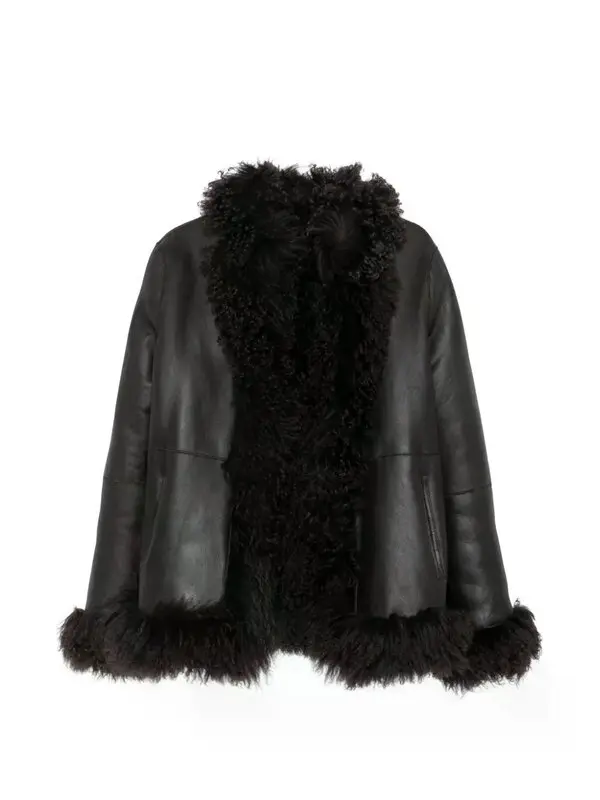 MANOKHI Long Sleeve Shearling Jacket