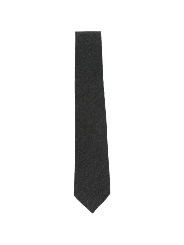 Tagliatore Textured Finish Neck Tie - Grey