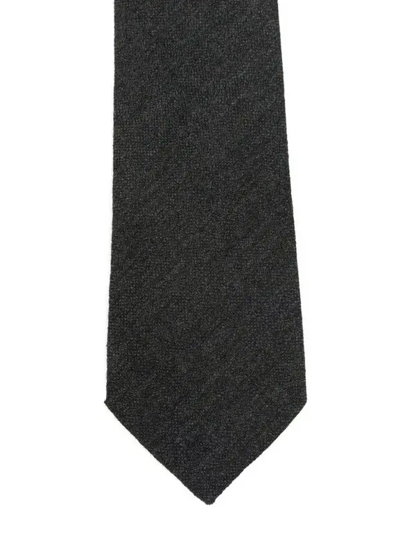 Tagliatore Textured Finish Neck Tie - Grey