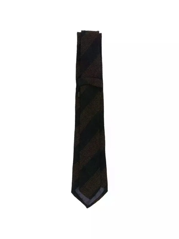 Tagliatore Diagonal-stripe Tie - Blue