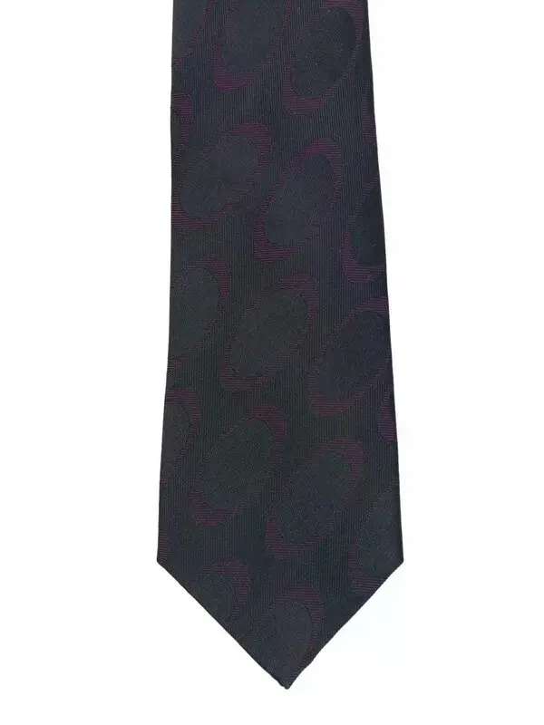 Tagliatore Pattern Neck Tie - Blue