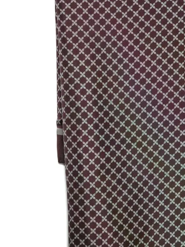 Tagliatore Geometric-print Silk Scarf