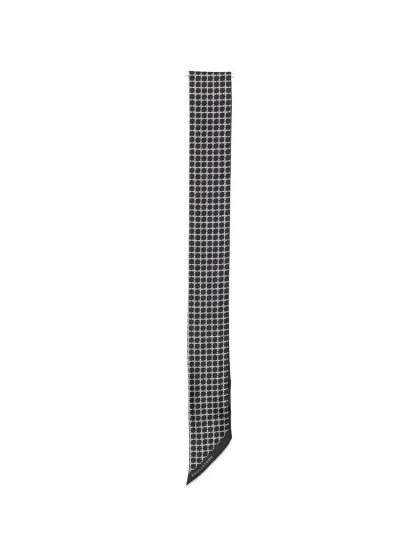 Tagliatore Geometric-print Scarf - Black