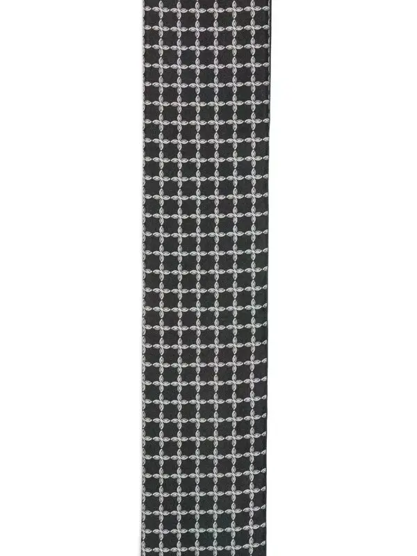 Tagliatore Geometric-print Scarf - Black