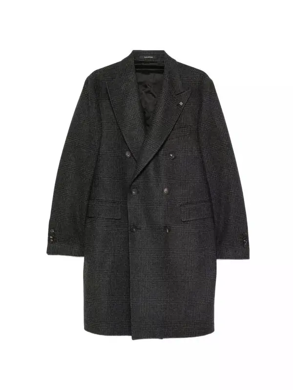 Tagliatore Double-breasted Check Coat